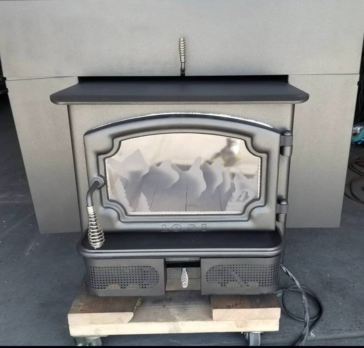 Lopi Model X Fireplace Insert (1984) – Restored Classic Wood Insert ...